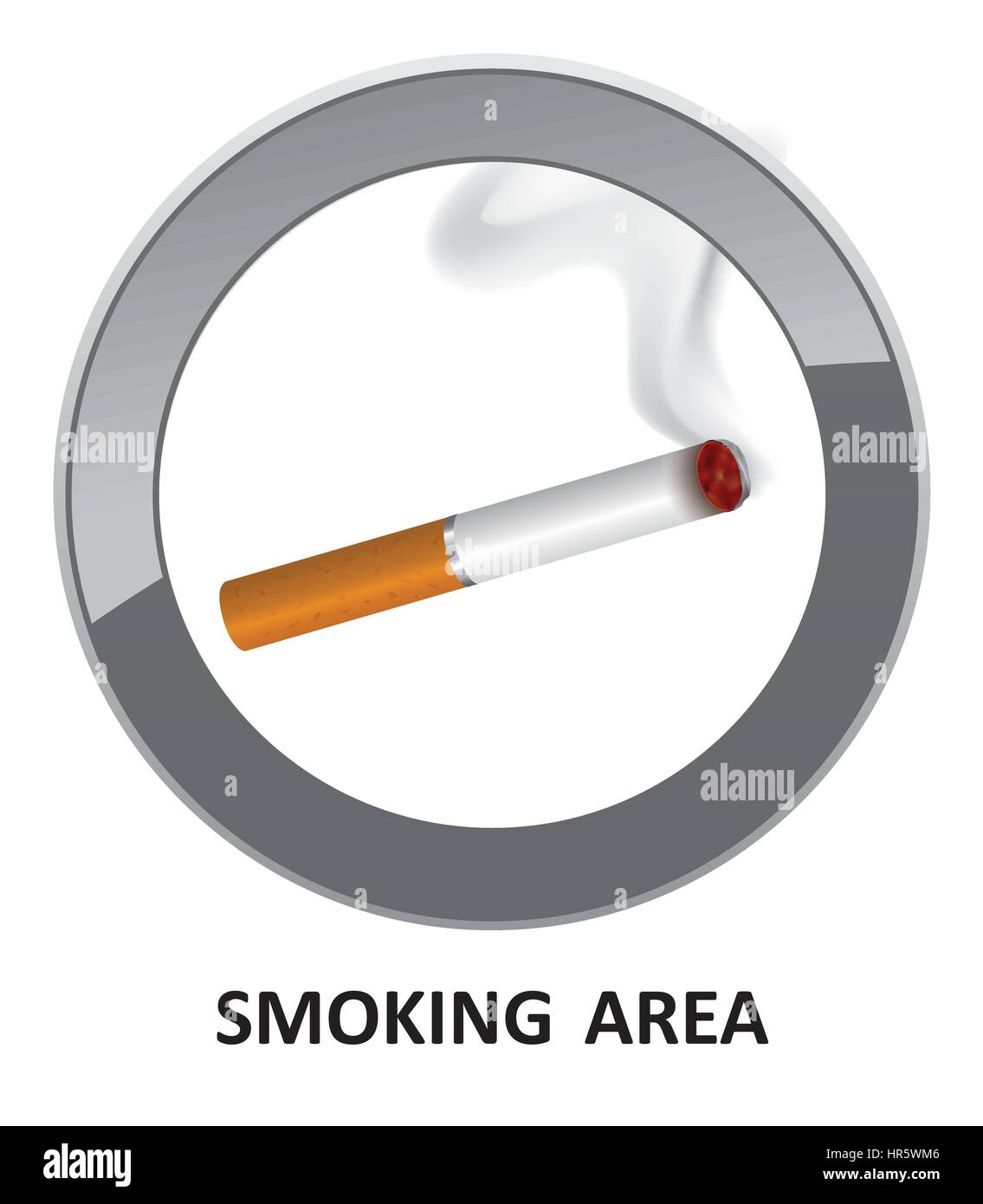Smoking area label. Smoking Area Icon. Vector Info Sign Stock Vector ...
