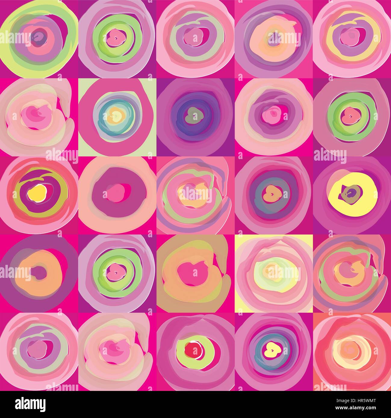 Abstract geometric seamless pattern. Bubble ornamental background. Circles Stock Vector Image ...