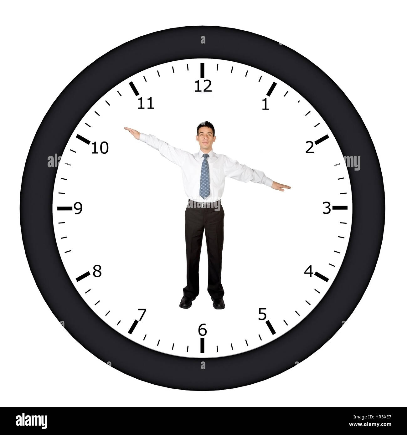 Man in the clock hi-res stock photography and images - Alamy