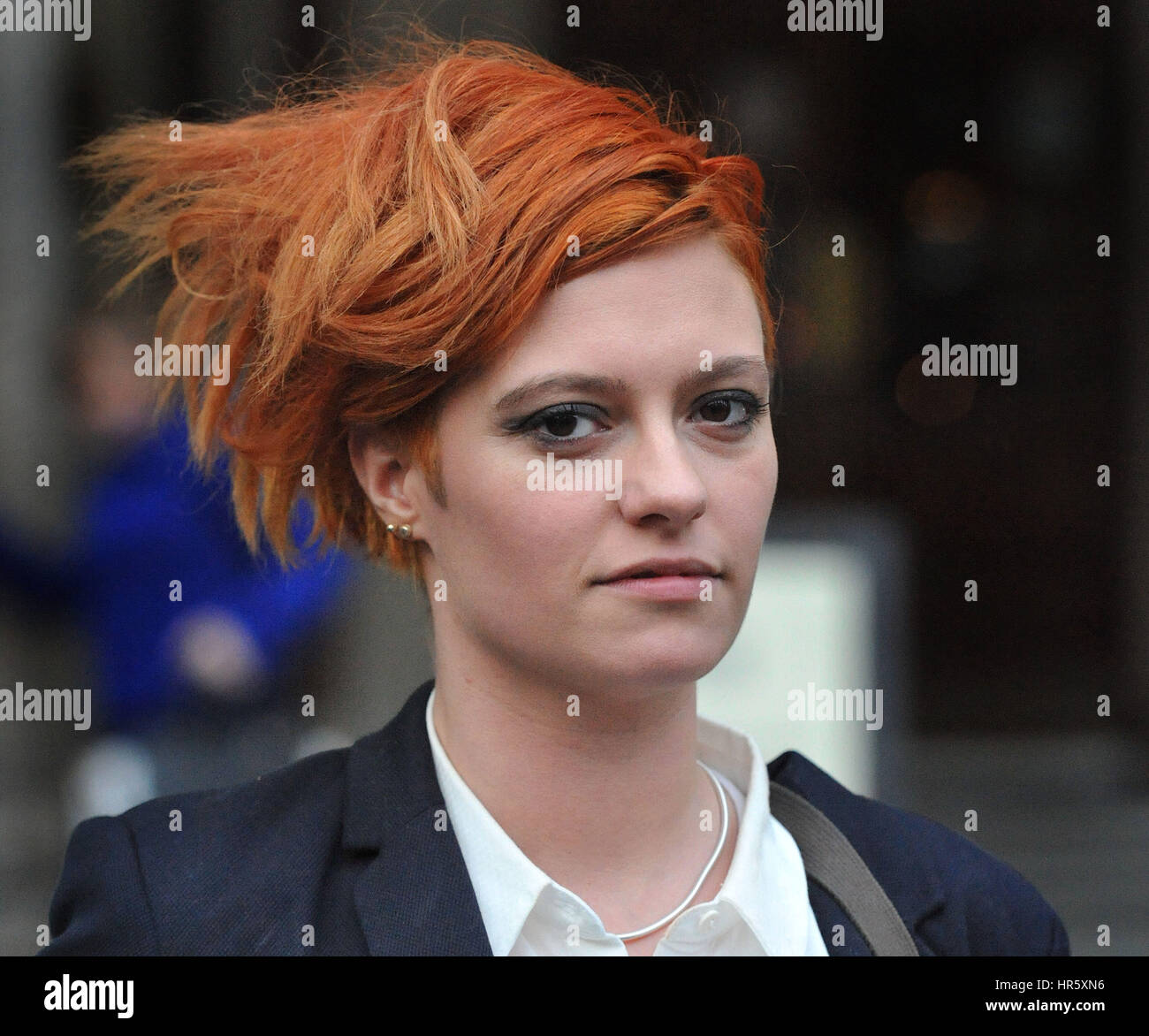 Writer Jack Monroe leaves the High Court in central London, where she ...