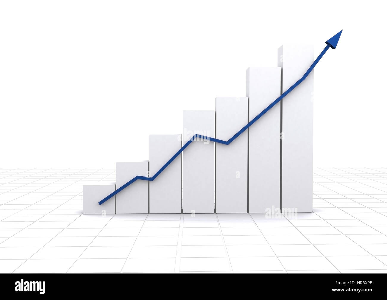 business statistics - white graph over a white background on a tiled ...