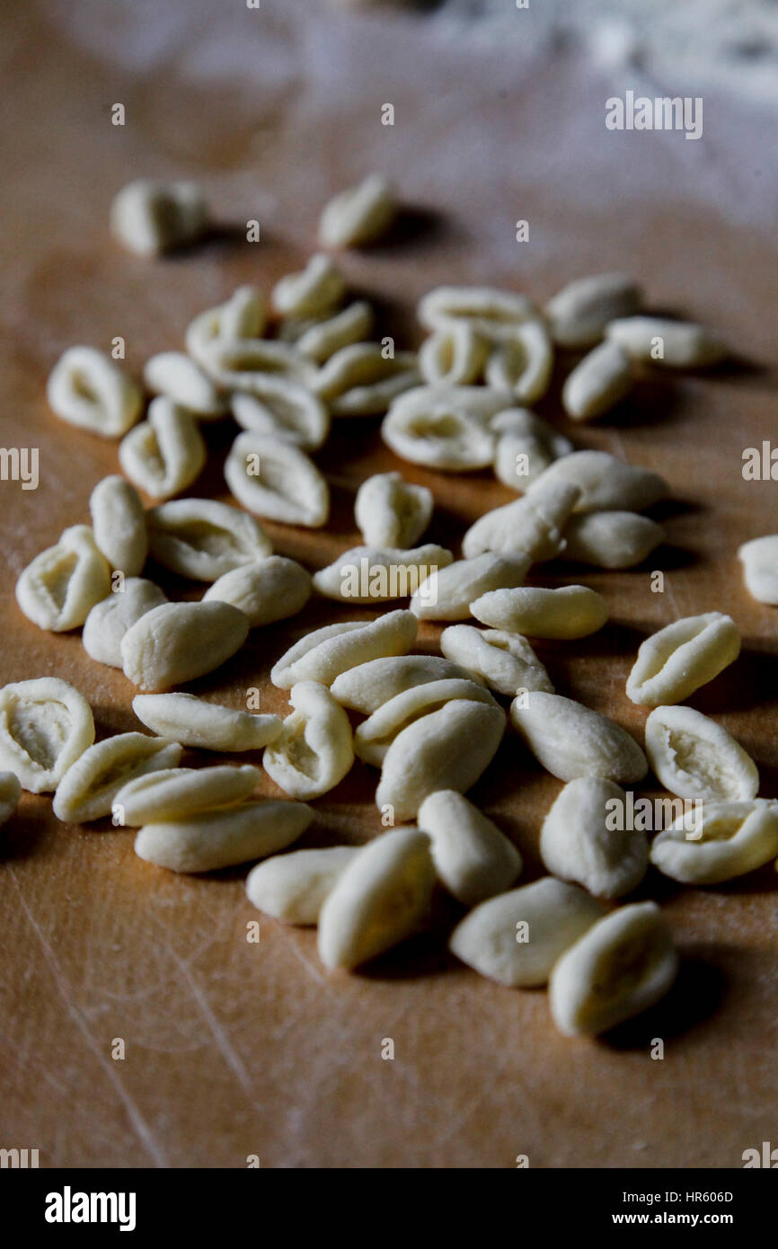 Italian food - Pasta Cavatelli Stock Photo - Alamy