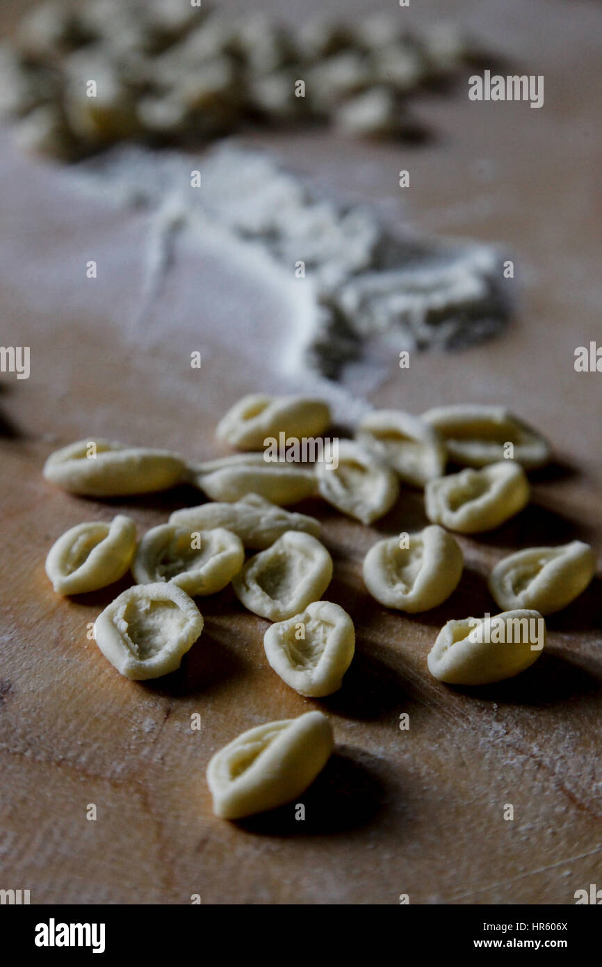 Italian food - Pasta Cavatelli Stock Photo - Alamy