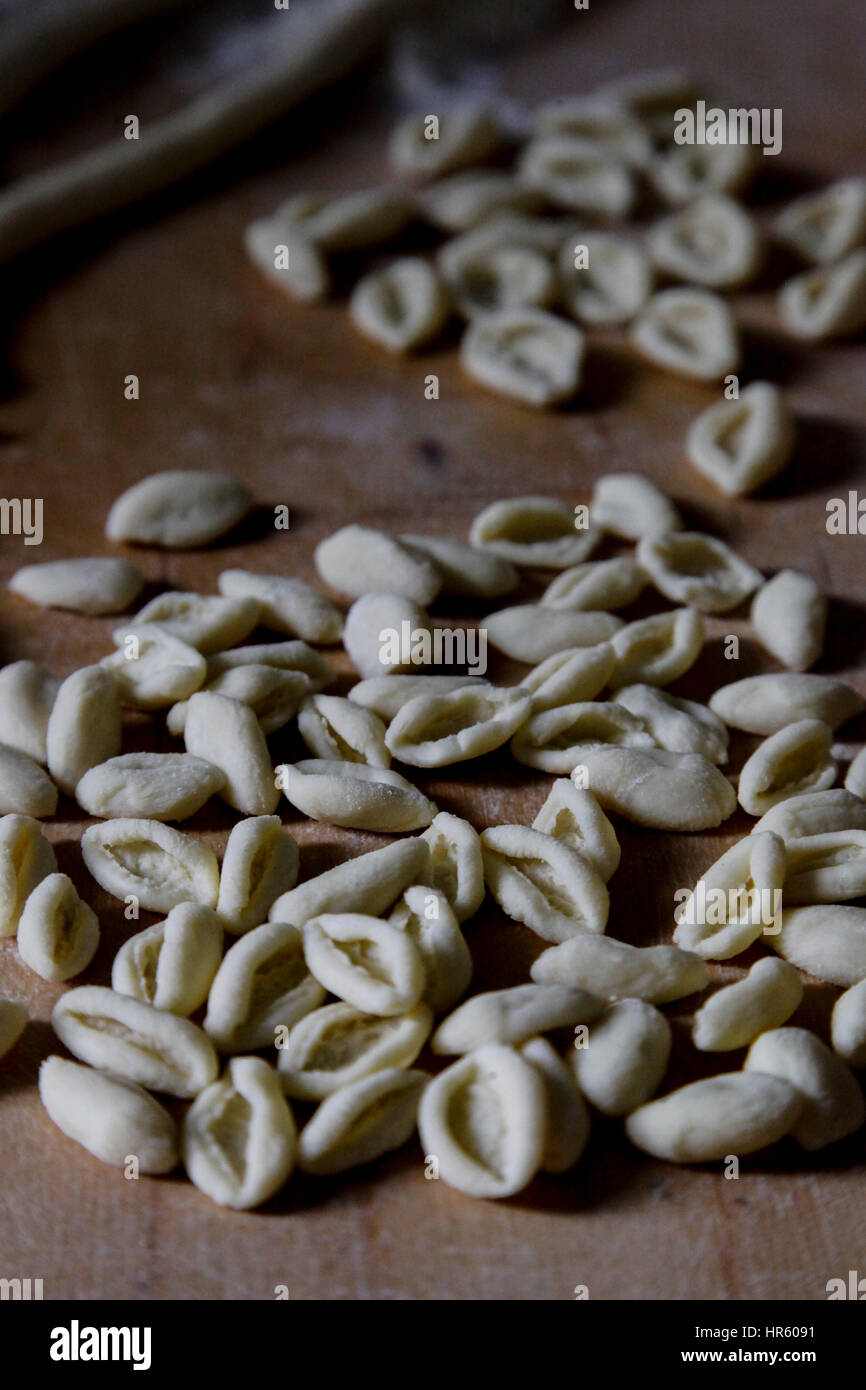 Italian food - Pasta Cavatelli Stock Photo - Alamy