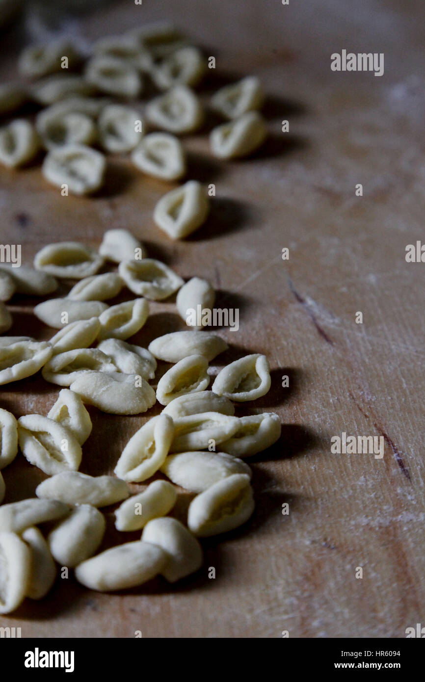 Italian food - Pasta Cavatelli Stock Photo - Alamy