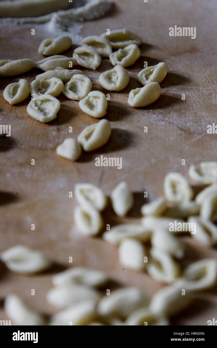 Italian food - Pasta Cavatelli Stock Photo - Alamy