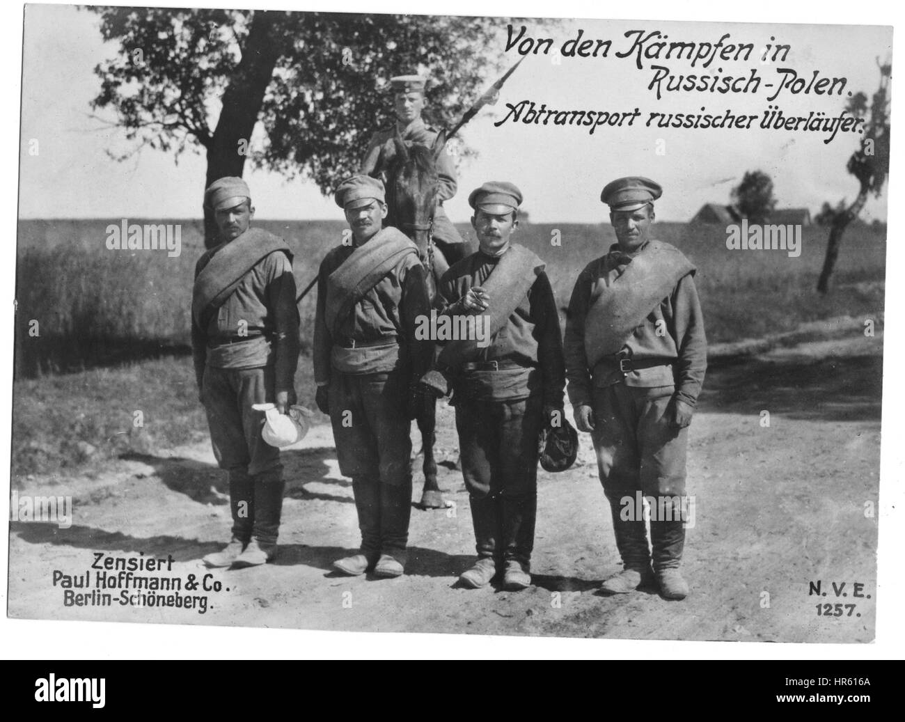 Russian soldiers along the border with Poland, World War I, 1915. From ...