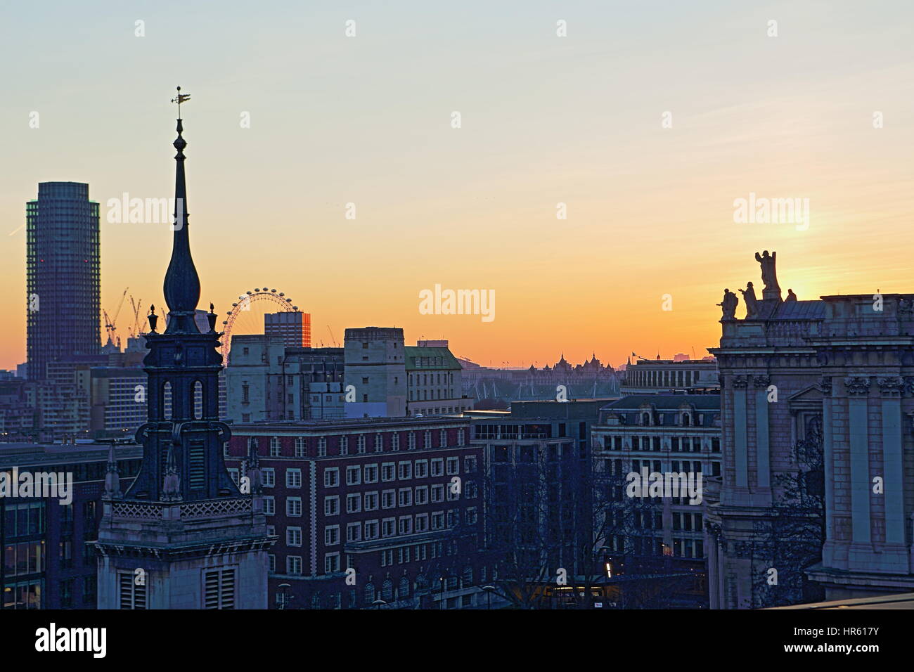 London at Sunset Stock Photo - Alamy