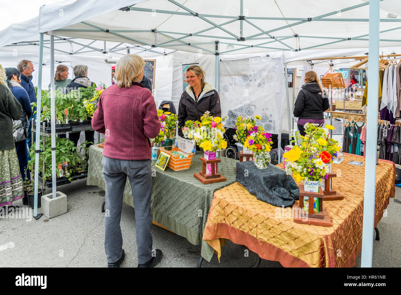 Saturday Market, Ganges, Salt Spring Island, British Columbia, Canada ...