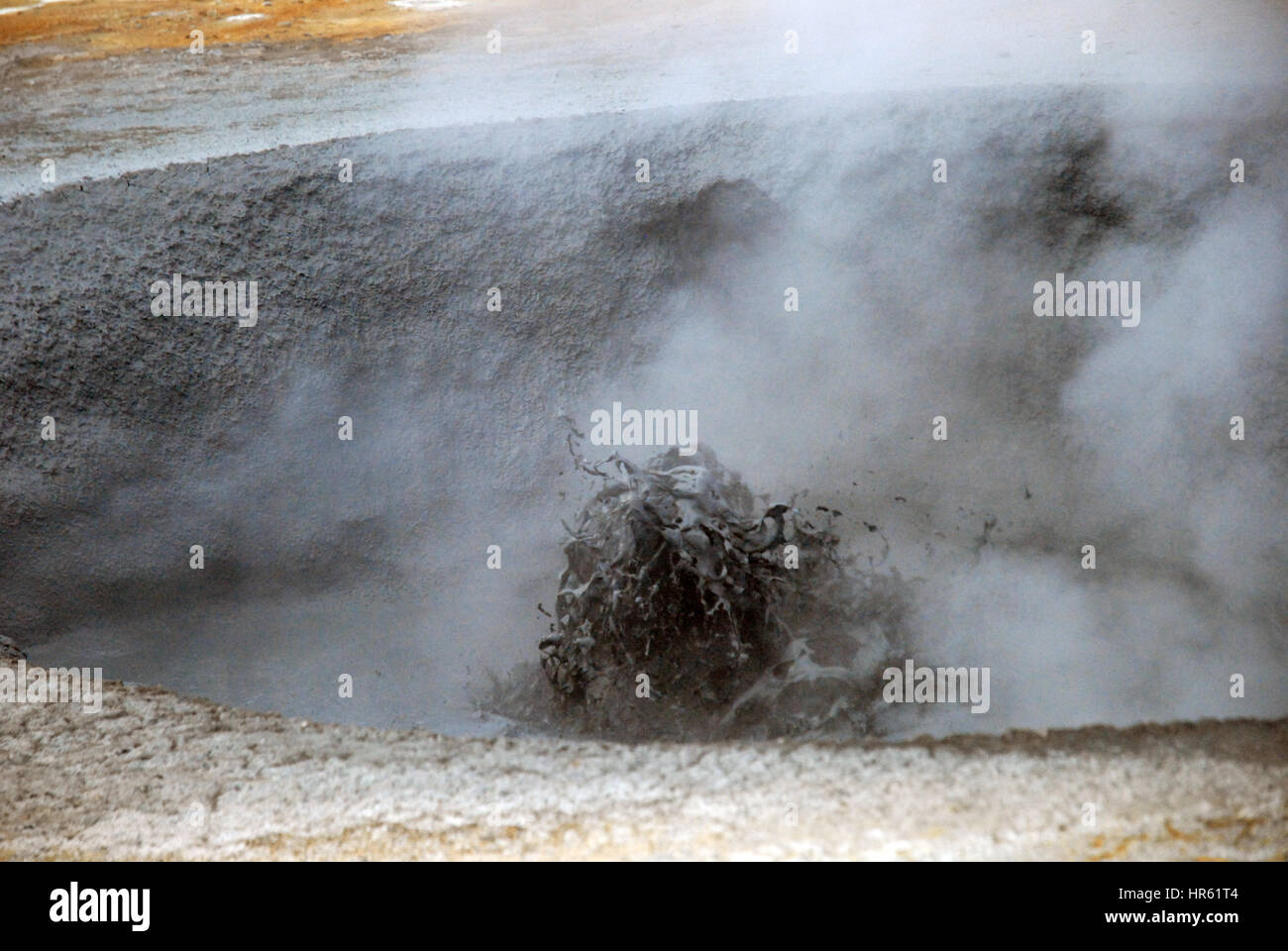 A geothermal spot noted for its bubbling pools, boiling mud pits and ...
