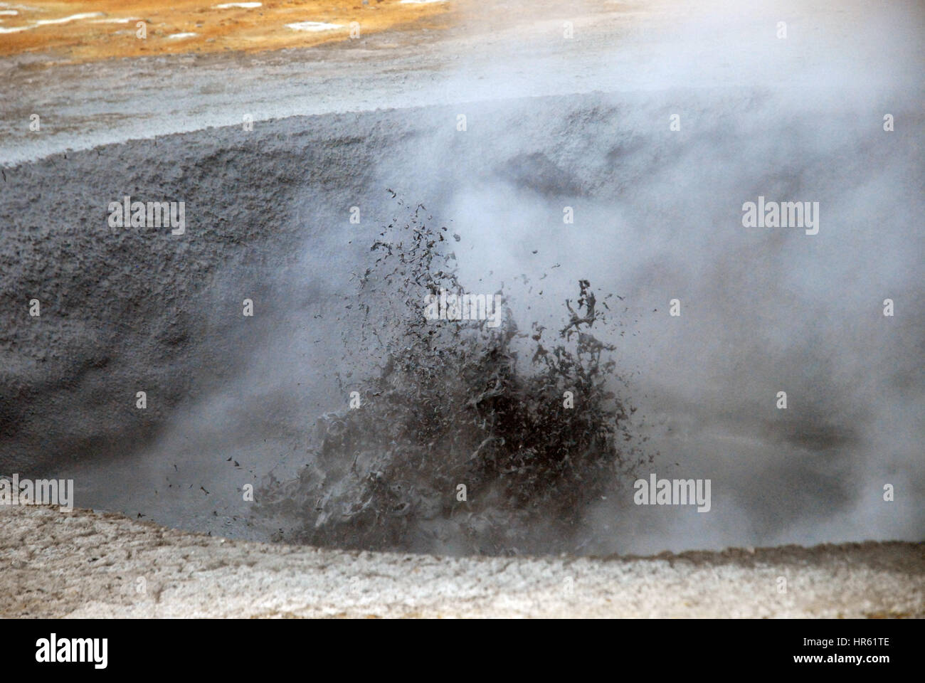 A geothermal spot noted for its bubbling pools, boiling mud pits and ...