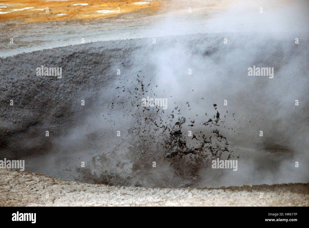 A geothermal spot noted for its bubbling pools, boiling mud pits and ...