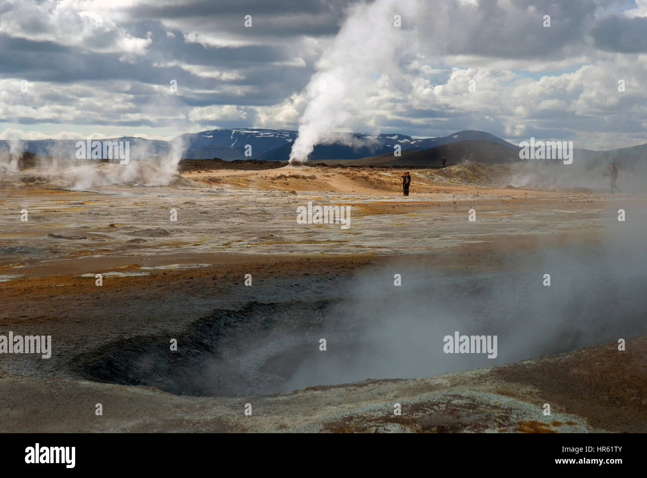 A geothermal spot noted for its bubbling pools, boiling mud pits and ...