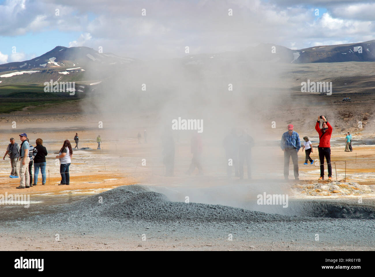 A geothermal spot noted for its bubbling pools, boiling mud pits and ...