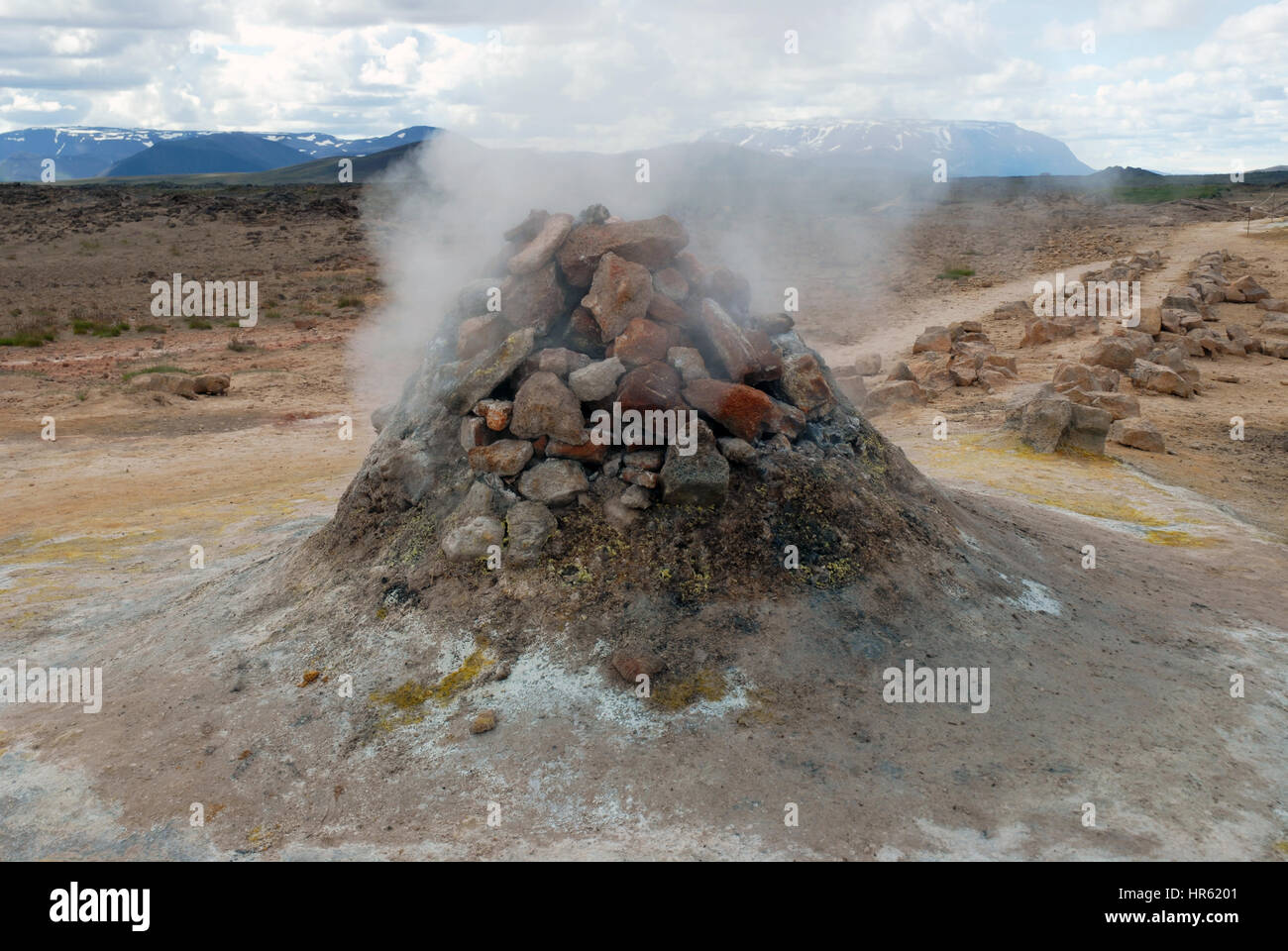 A geothermal spot noted for its bubbling pools, boiling mud pits and ...