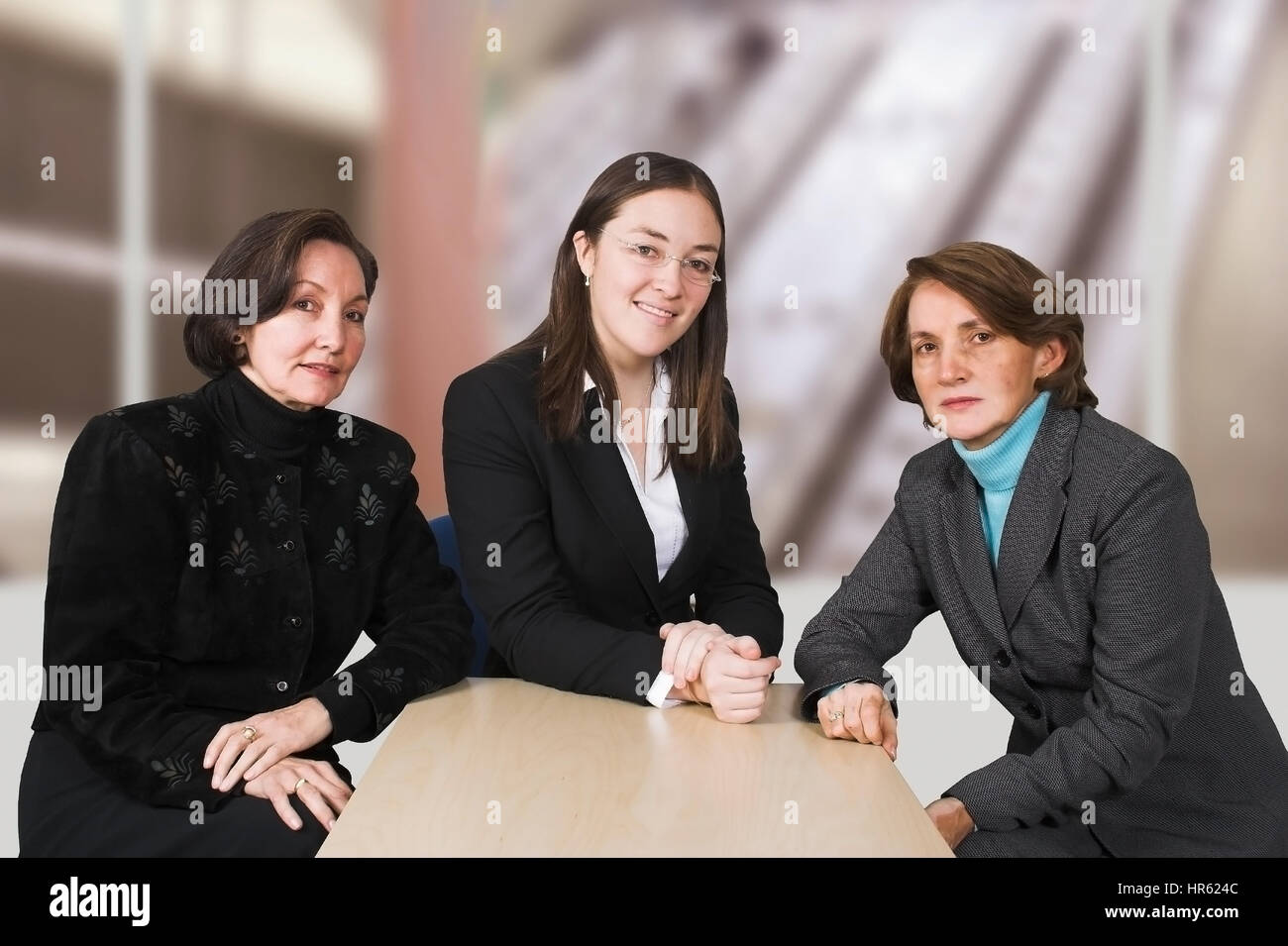 Boss with 2 staff hi-res stock photography and images - Alamy