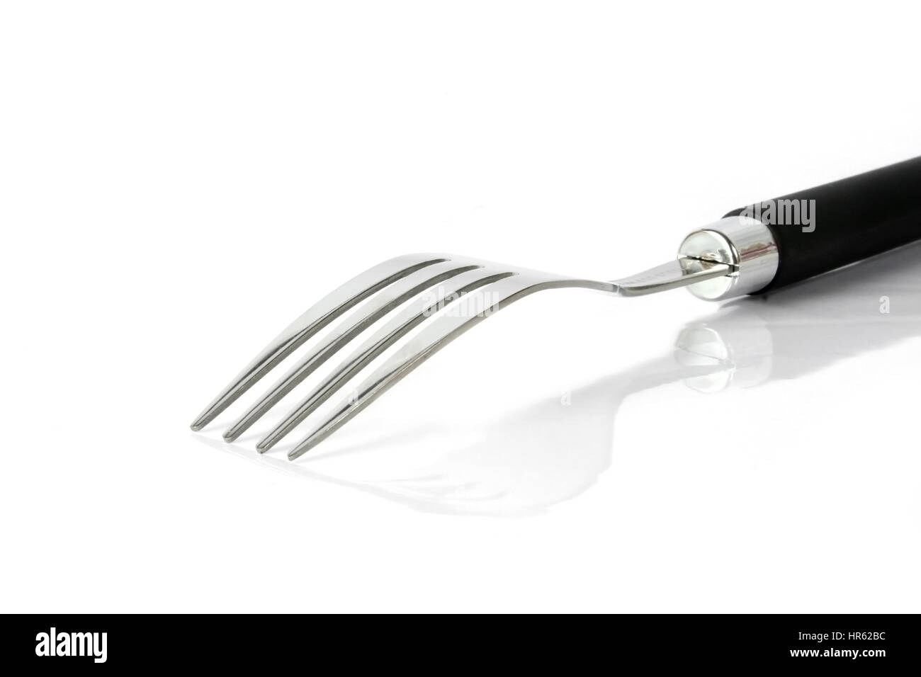 fork isolated with reflection Stock Photo - Alamy
