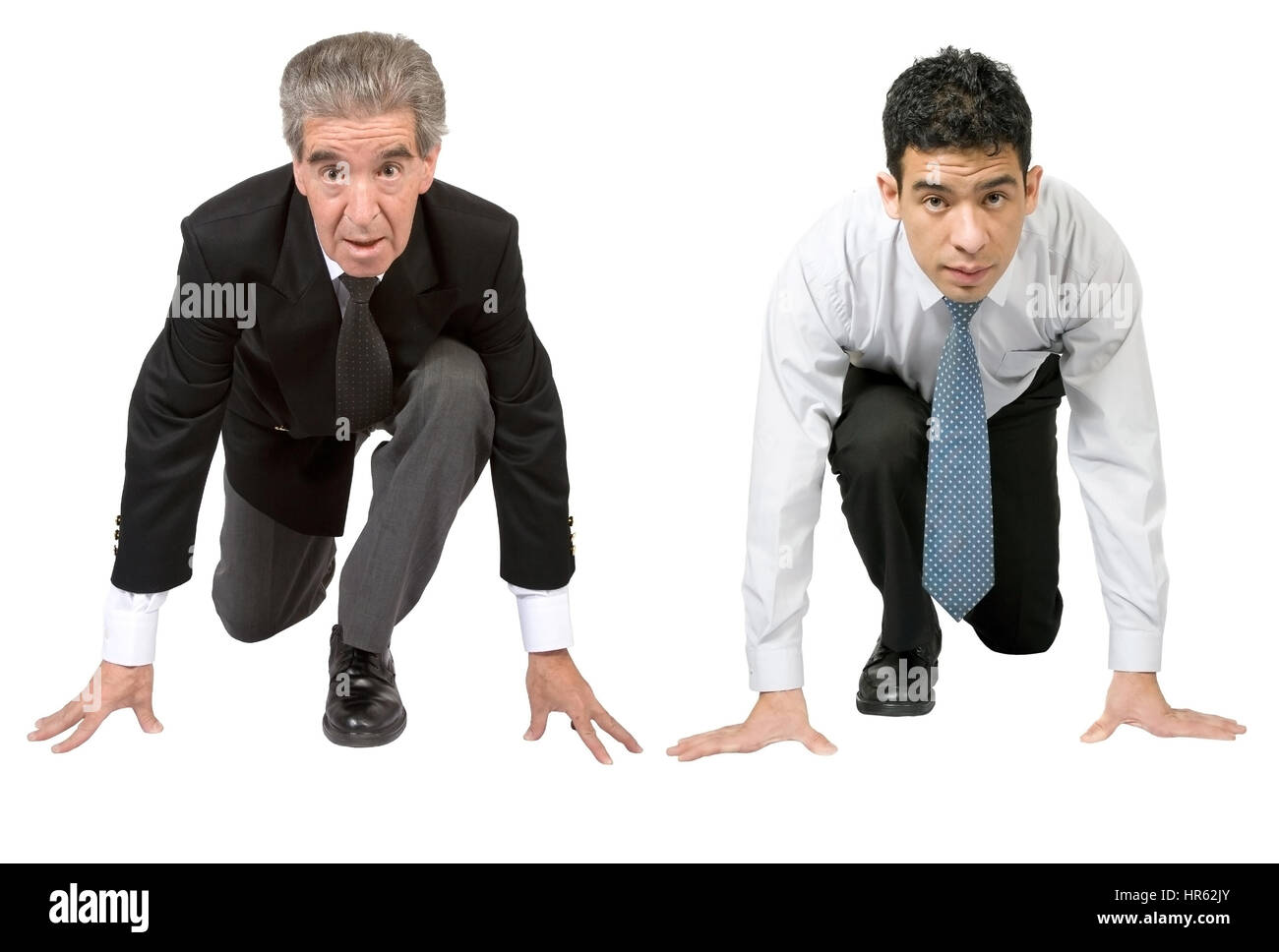 business competition 2 over a white background Stock Photo - Alamy