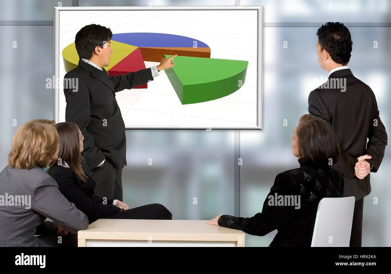 Business team receiving corporate trainning in an office Stock Photo ...