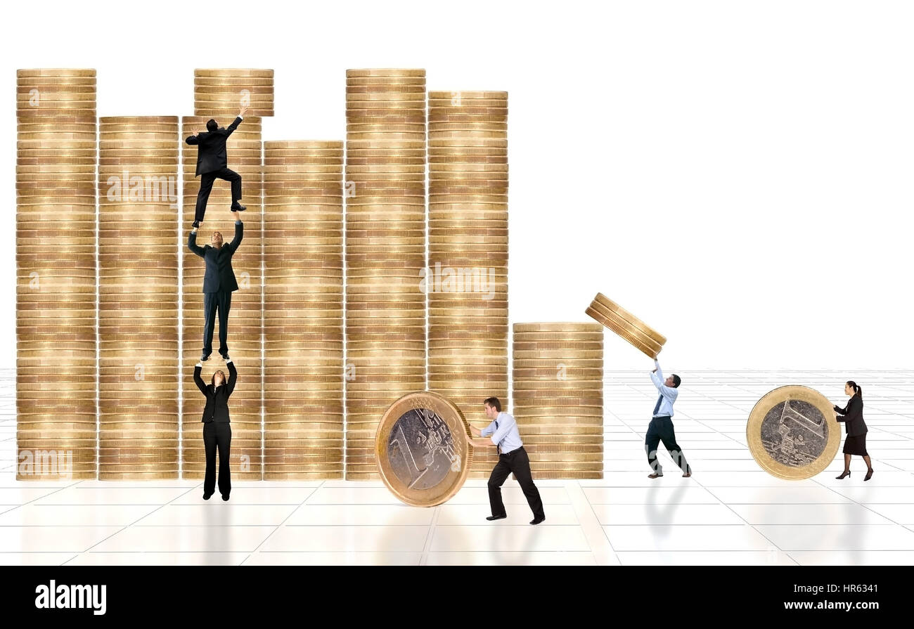 Business financial environment with businessmen around - good teamwork ...