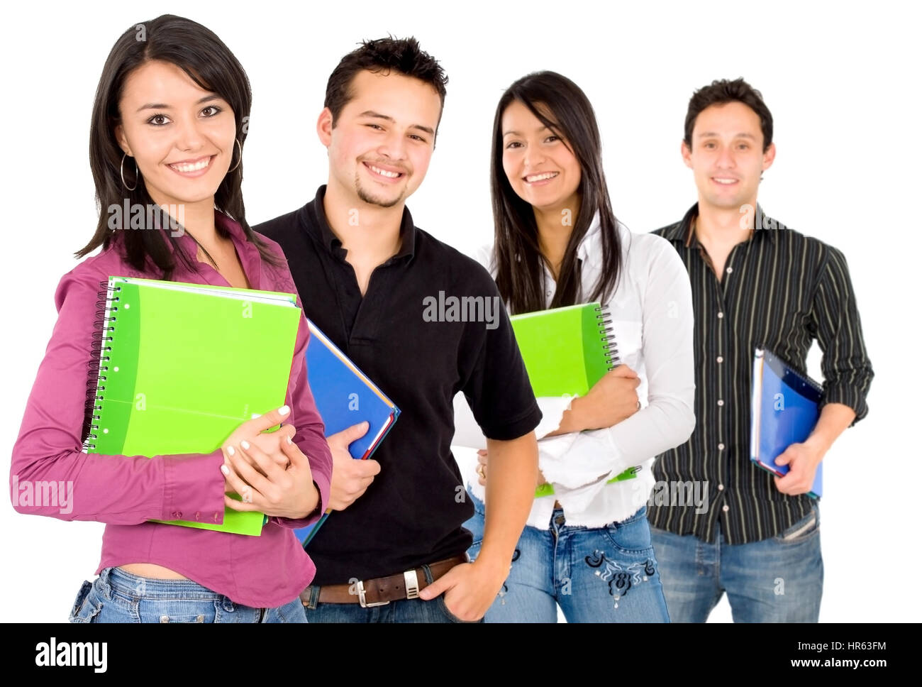 Students White Background