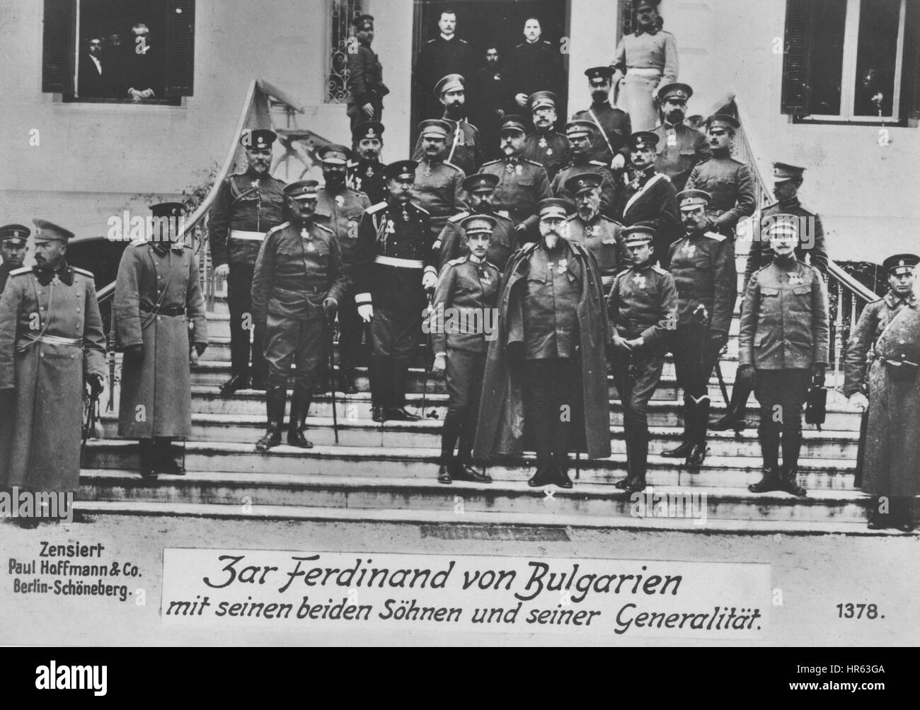 German World War I photographic postcard depicting Tsar Ferdinand I of ...