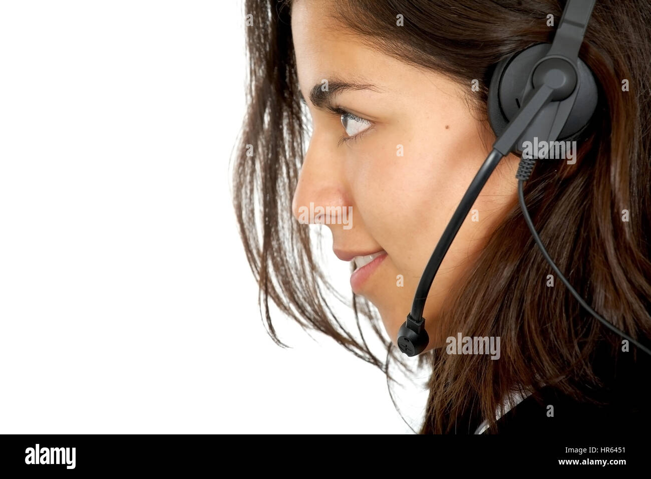 Profile female office receptionist hi-res stock photography and images ...