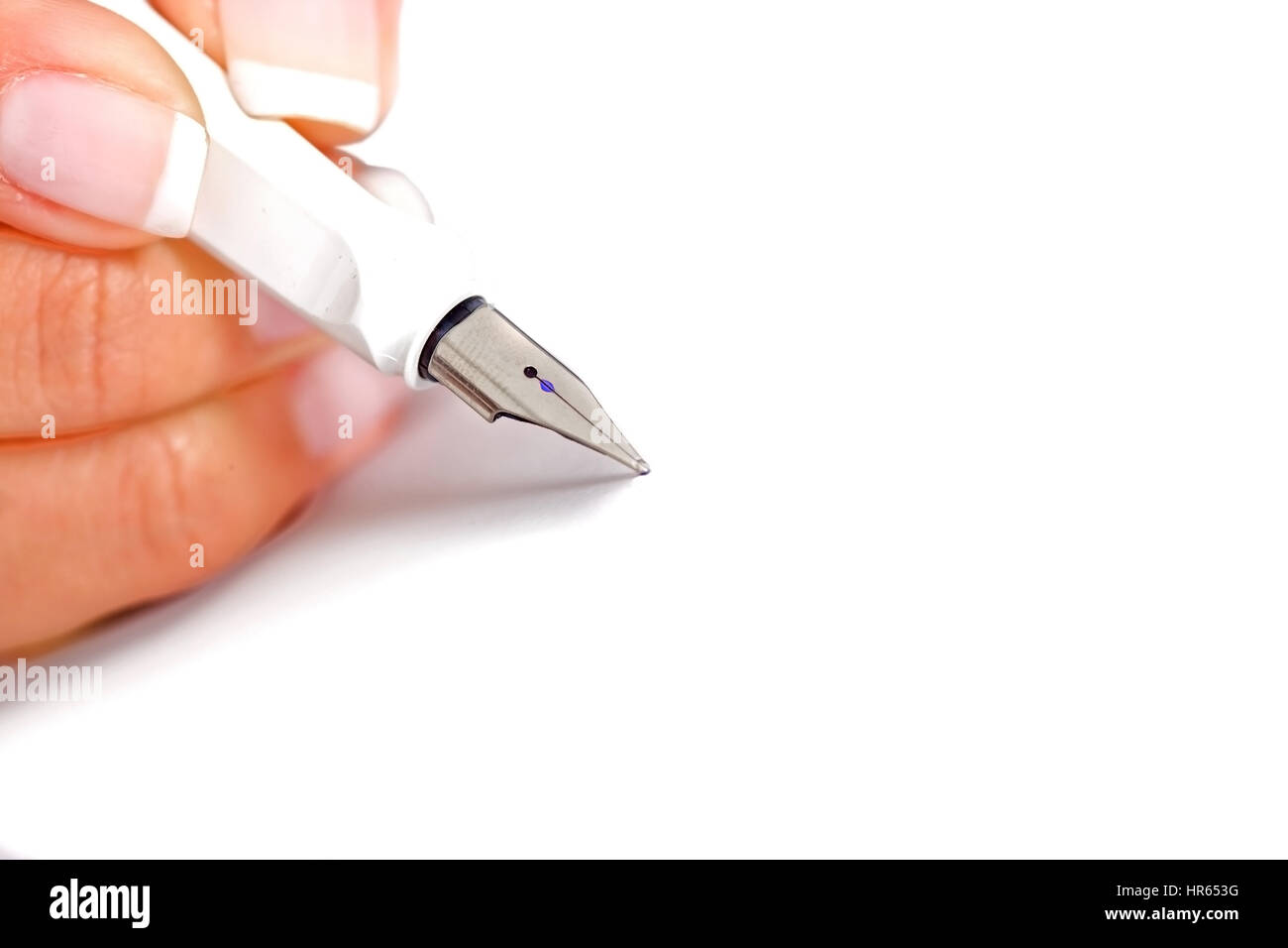 Signing fingers hi-res stock photography and images - Alamy