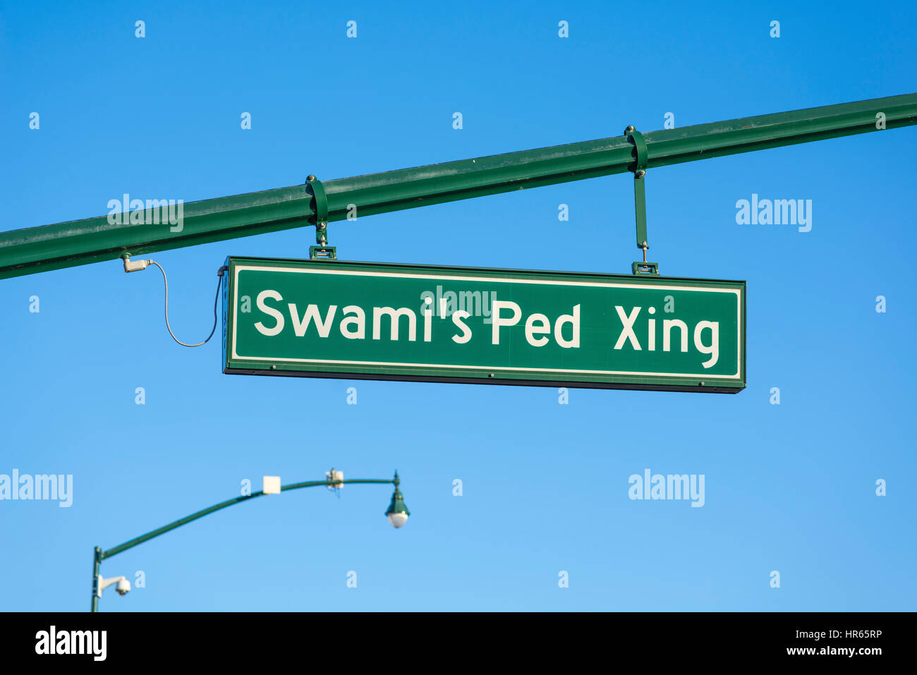 Swami's Ped Xing sign, pedestrian crossing sign. Encinitas, California ...
