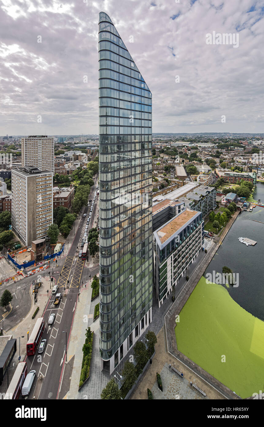 Chronicle Tower in City Road, London Stock Photo - Alamy