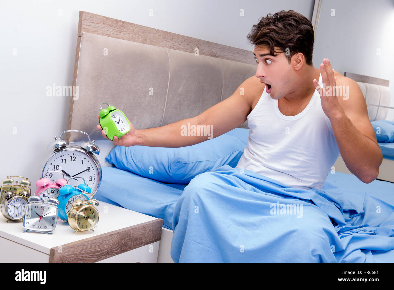 Guy having trouble sleeping hi-res stock photography and images - Alamy