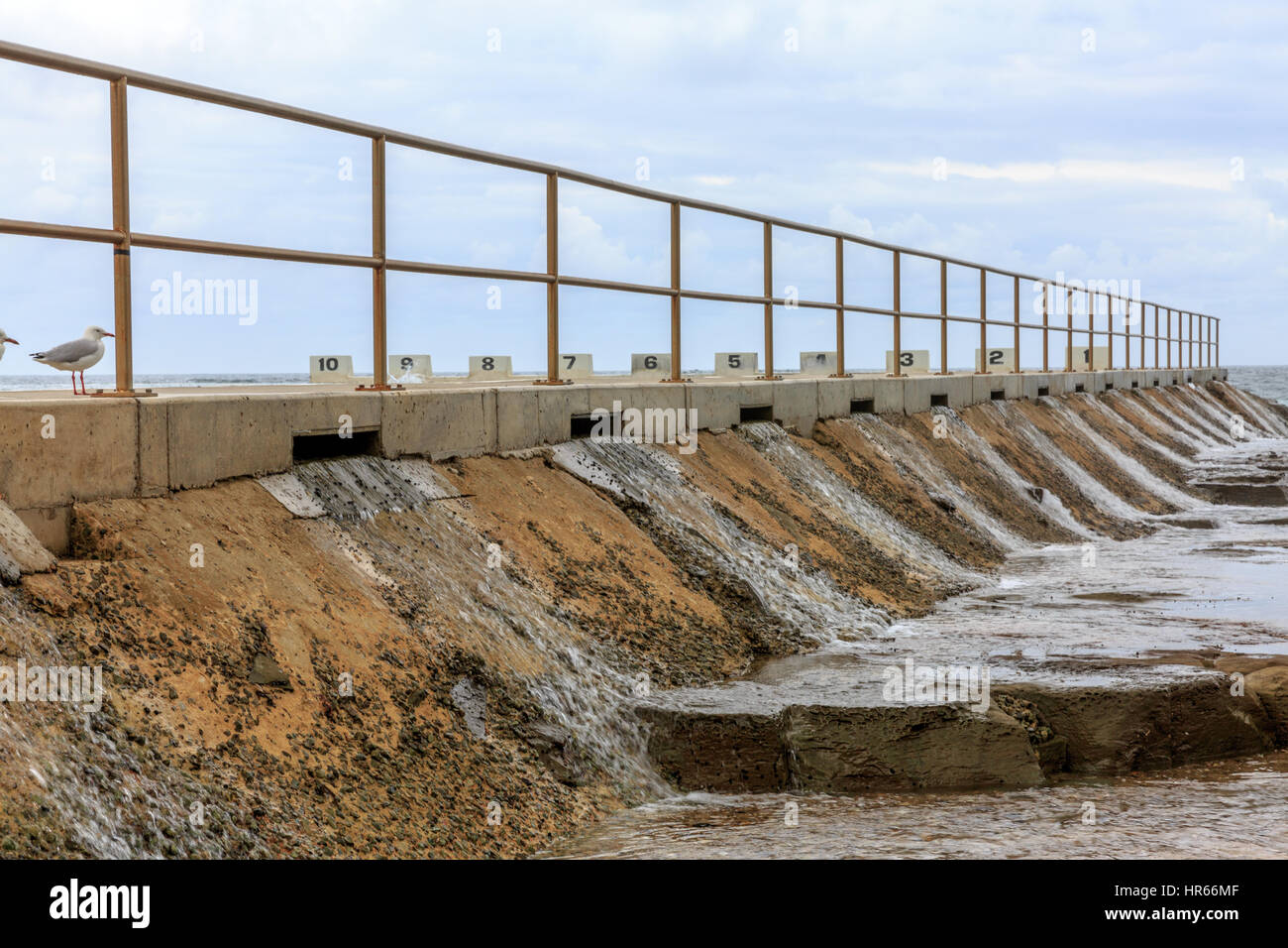 Merewether baths and ocean pool close up,Newcastle,New South Wales ...