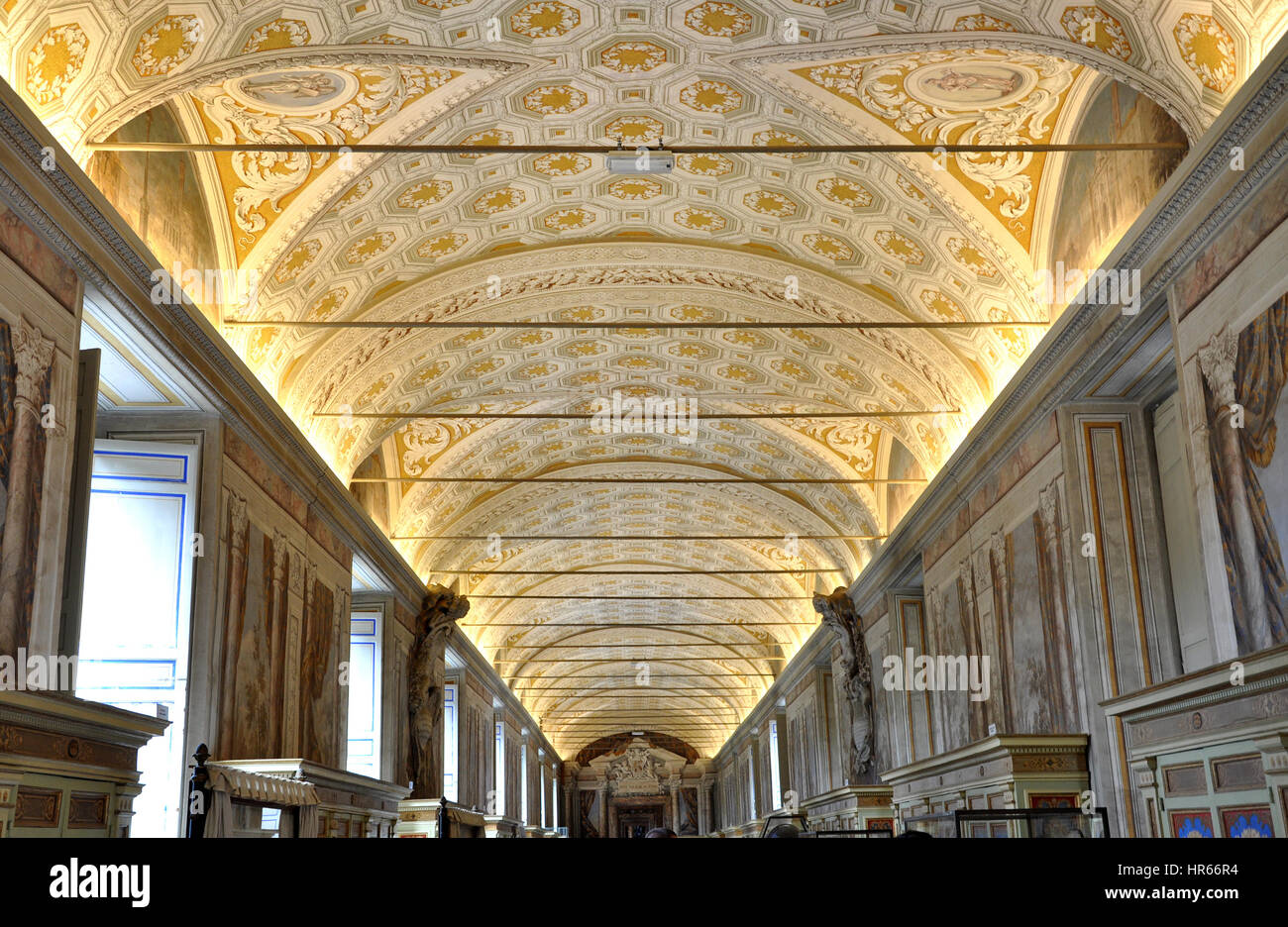 VATICAN CITY, ITALY - MARCH 14, 2016: The carved, ornated and painted ...