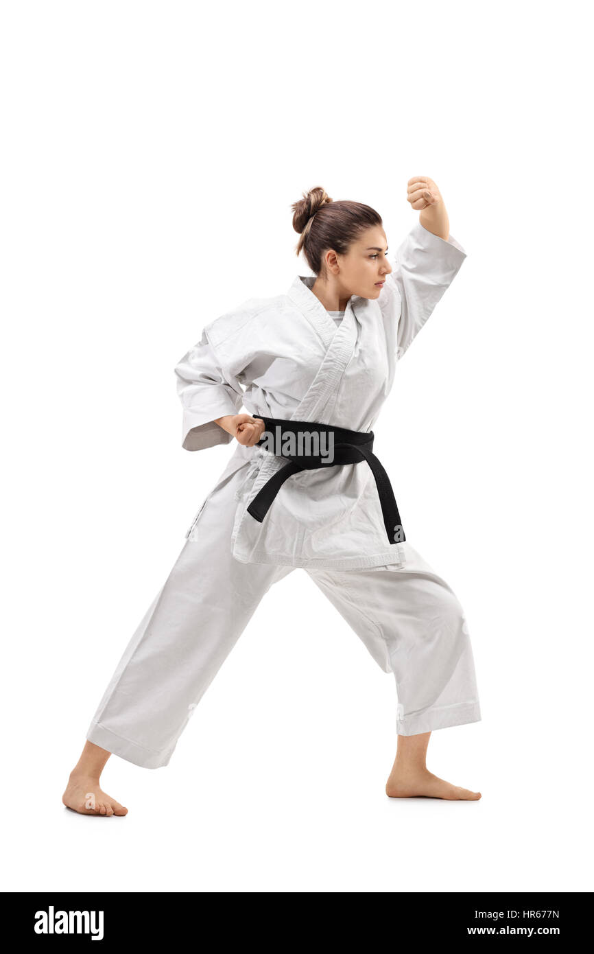 Karate black belt woman hi-res stock photography and images - Alamy