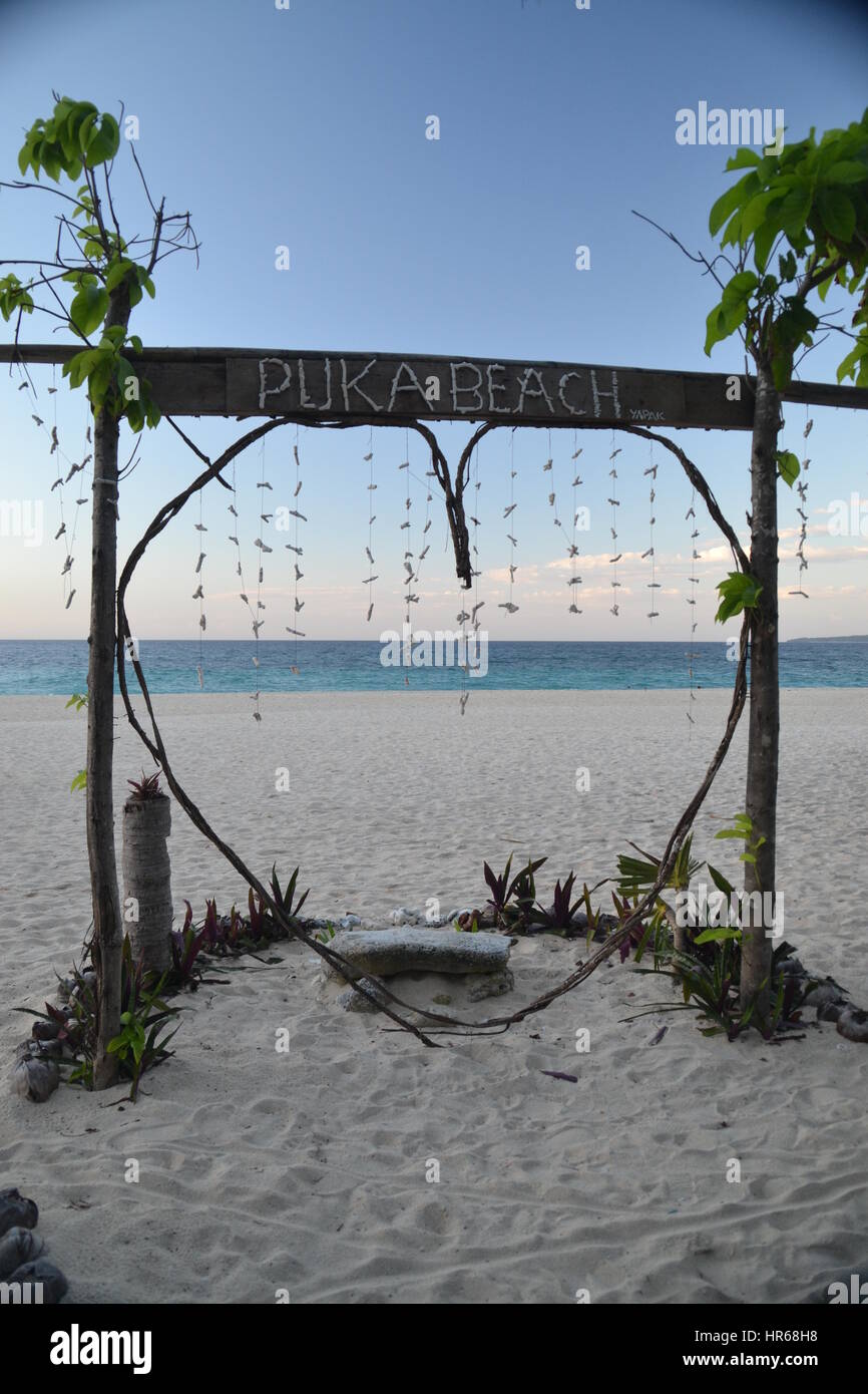 Puka Shell beach on Boracay Stock Photo - Alamy