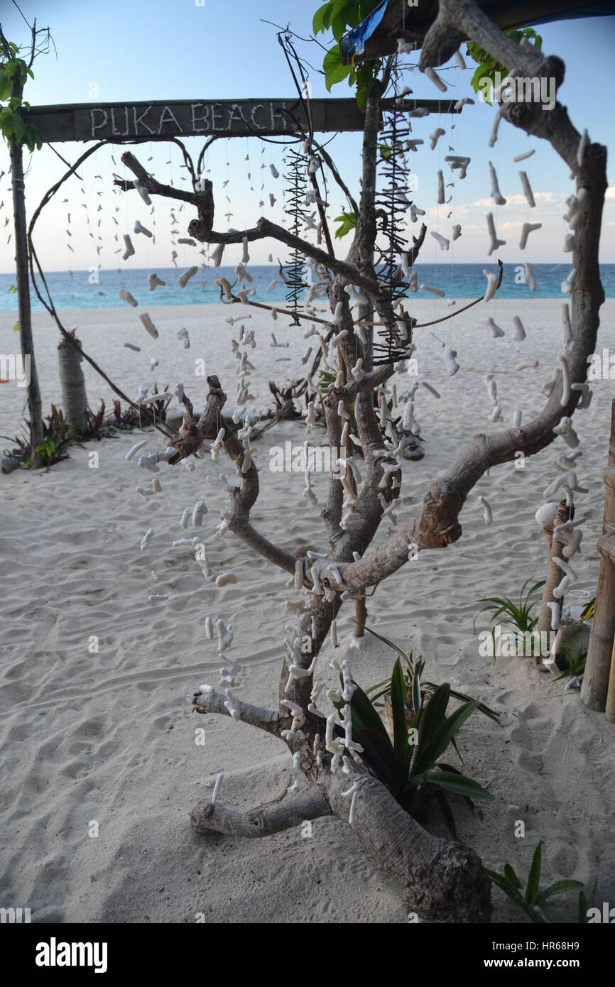Puka Shell beach on Boracay Stock Photo - Alamy