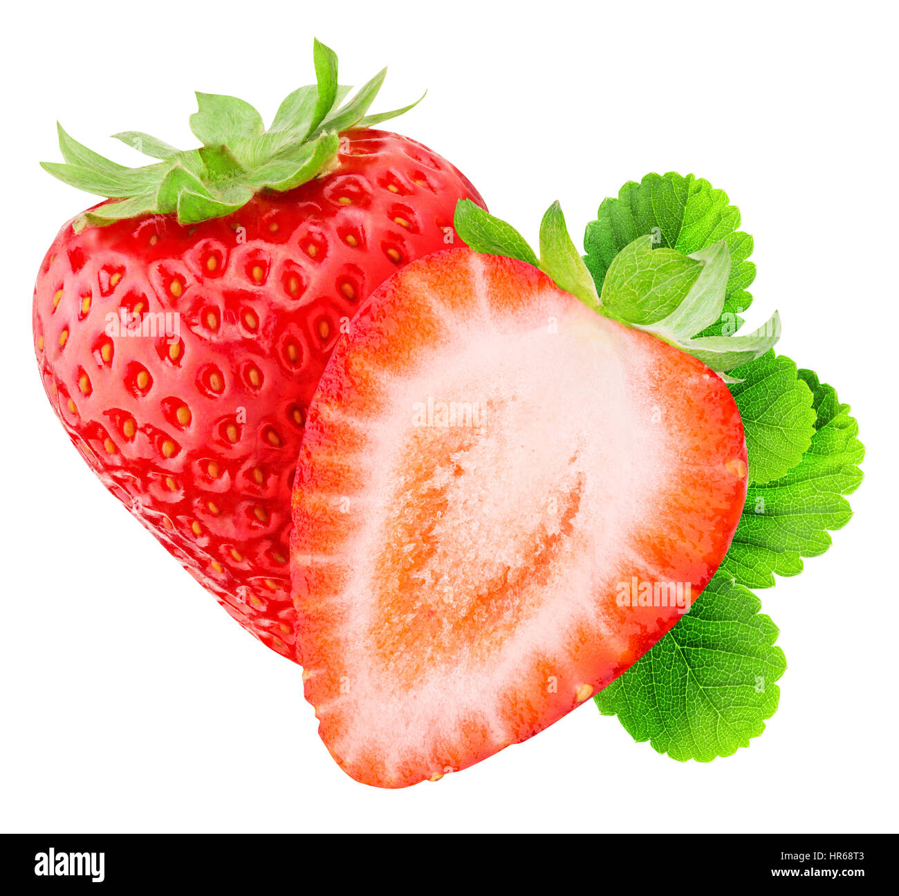 Strawberry isolated on white background with clipping path Stock Photo ...