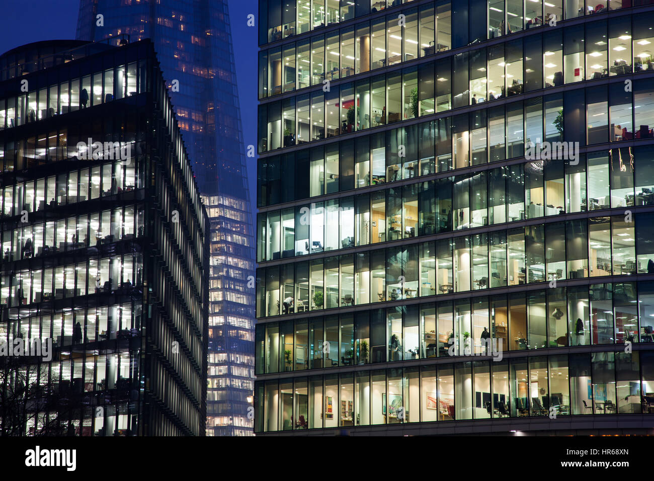 windows of Skyscraper Business Office, Corporate building in London ...