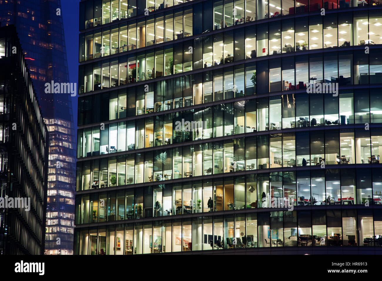 windows of Skyscraper Business Office, Corporate building in London ...