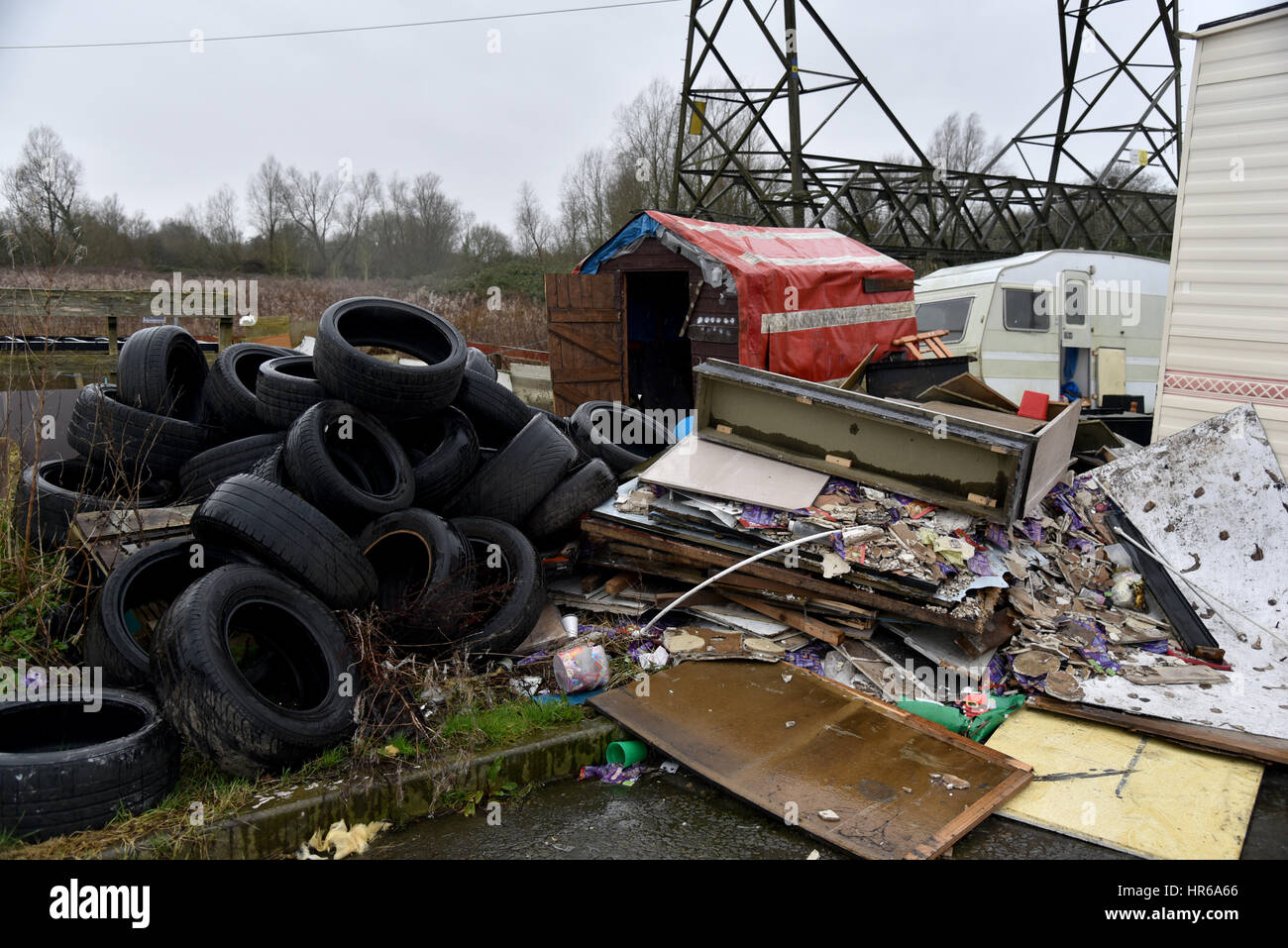Wrecked Caravans Stock Photos & Wrecked Caravans Stock Images - Alamy
