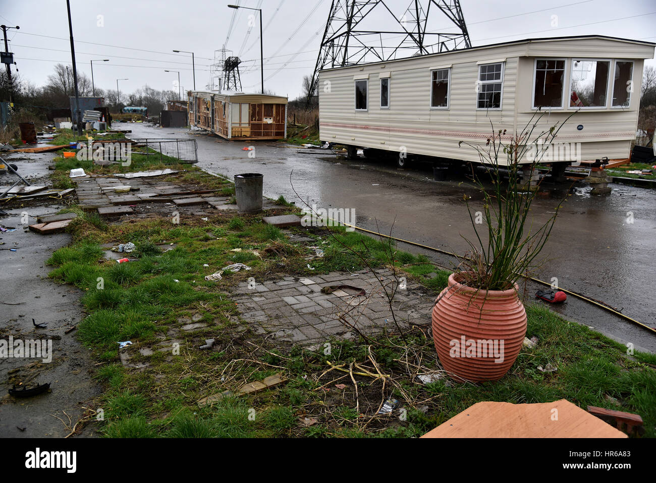 Smashed Up Caravans High Resolution Stock Photography and Images - Alamy