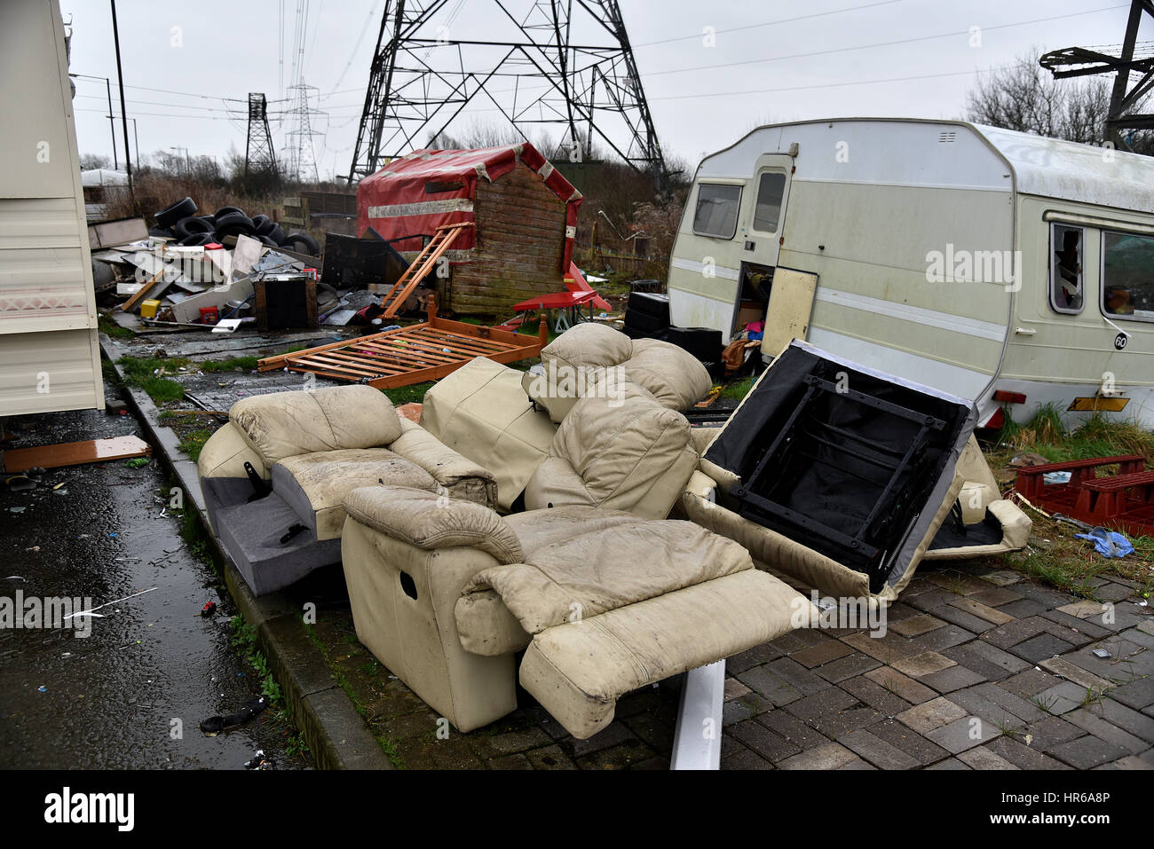 Wrecked Caravan Stock Photos & Wrecked Caravan Stock Images - Alamy
