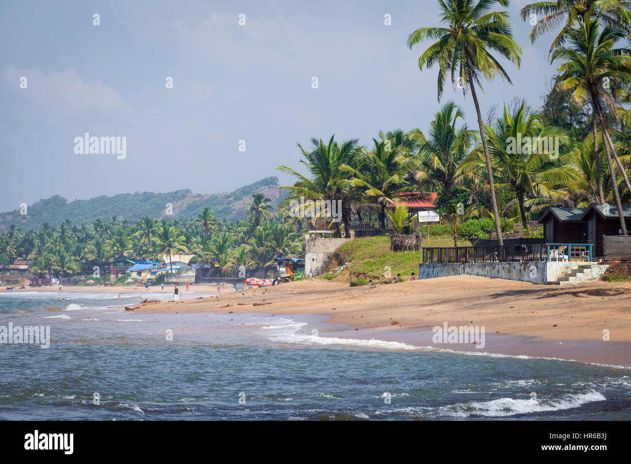 Anjuna Beach famous tourist destination, Goa, India Stock Photo - Alamy
