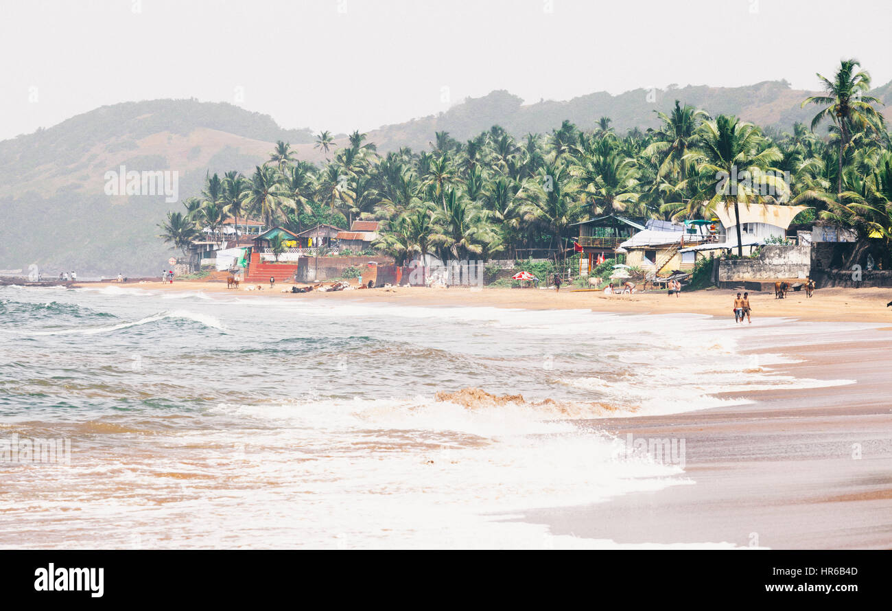 Anjuna Beach famous tourist destination, Goa, India Stock Photo - Alamy