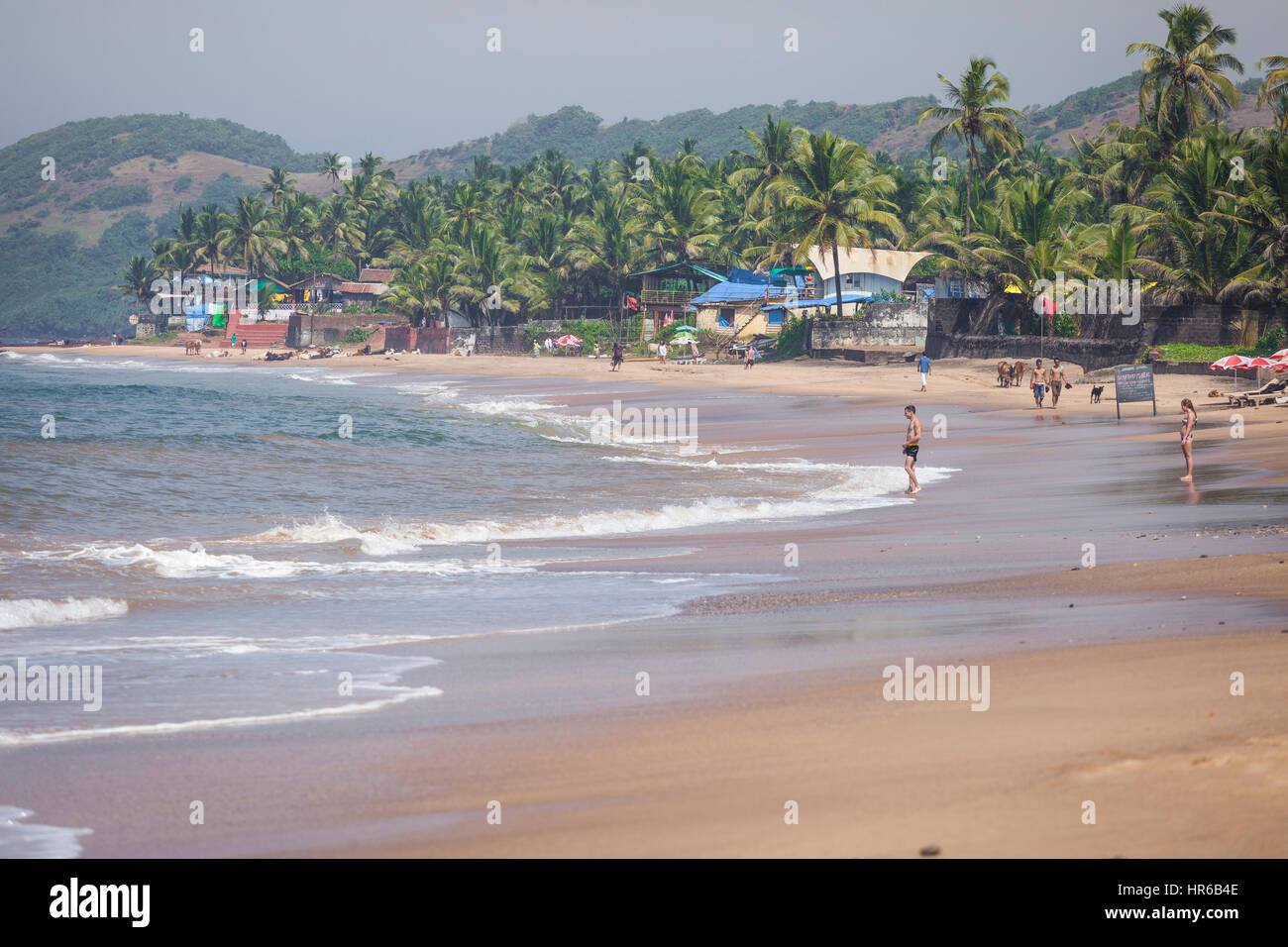Anjuna Beach famous tourist destination, Goa, India Stock Photo - Alamy
