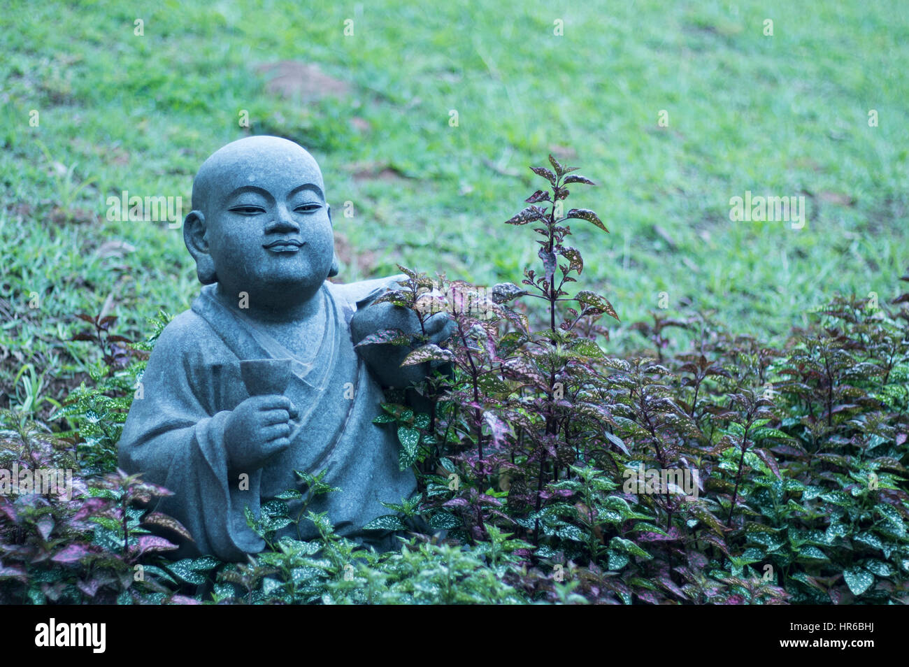 Buddhist Stone Statues Stock Photo - Alamy