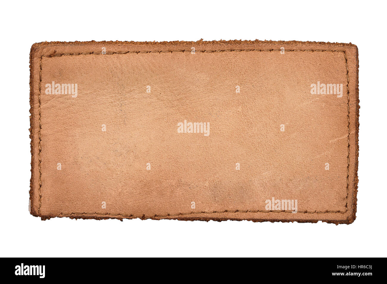 Blank jeans label isolated on white background Stock Photo - Alamy