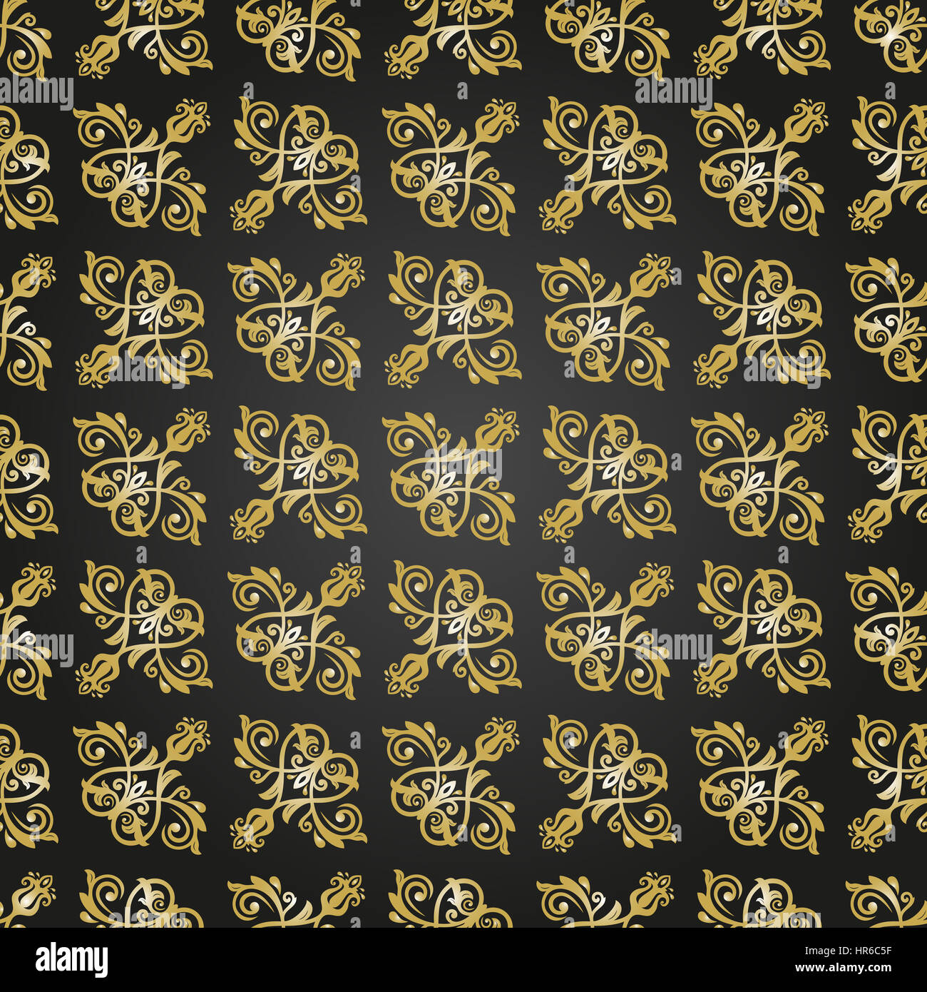 Seamless Damask Pattern Stock Photo - Alamy