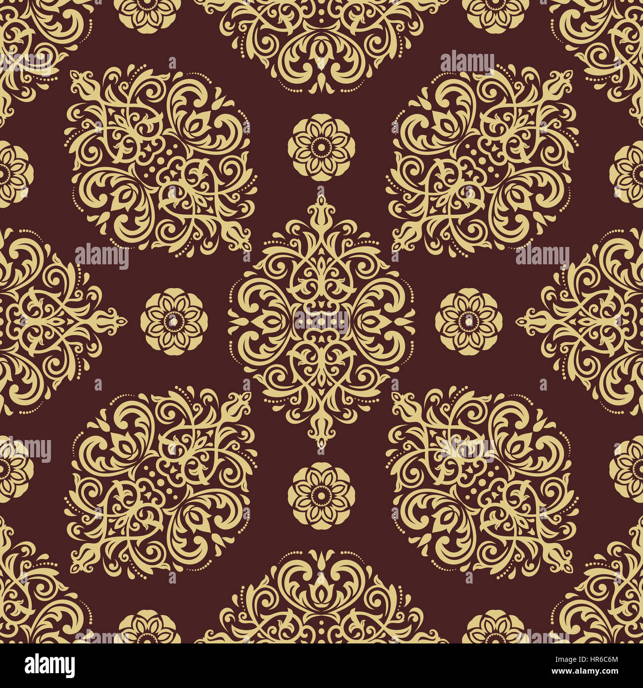 Seamless Damask Background Stock Photo - Alamy
