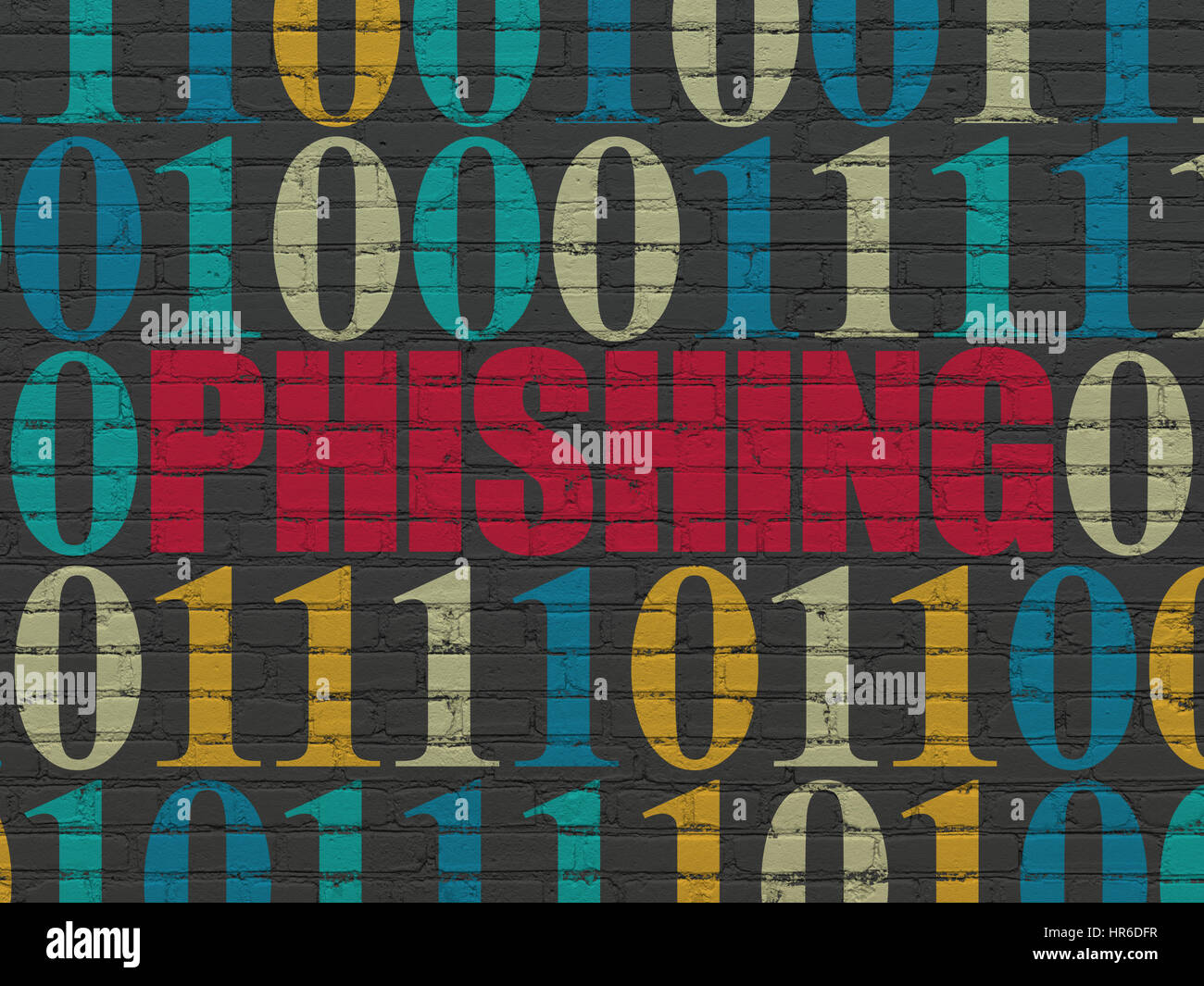 Protection concept: Phishing on wall background Stock Photo - Alamy
